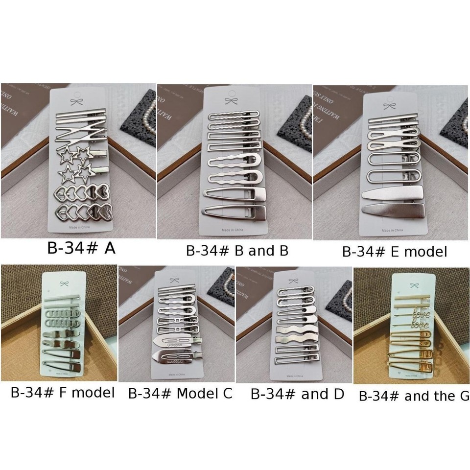 Metal Hair Clip in Silver for Neat Side Bangs and Flyaway Hair Control ...