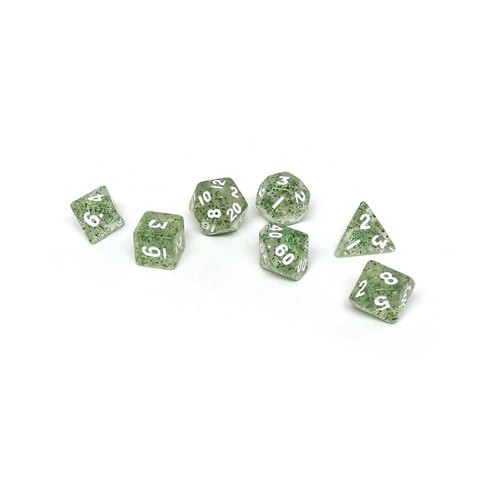 Easy Rolle Dice - Standard Shapes, Micro & Oversiz Green Sparkle w ...