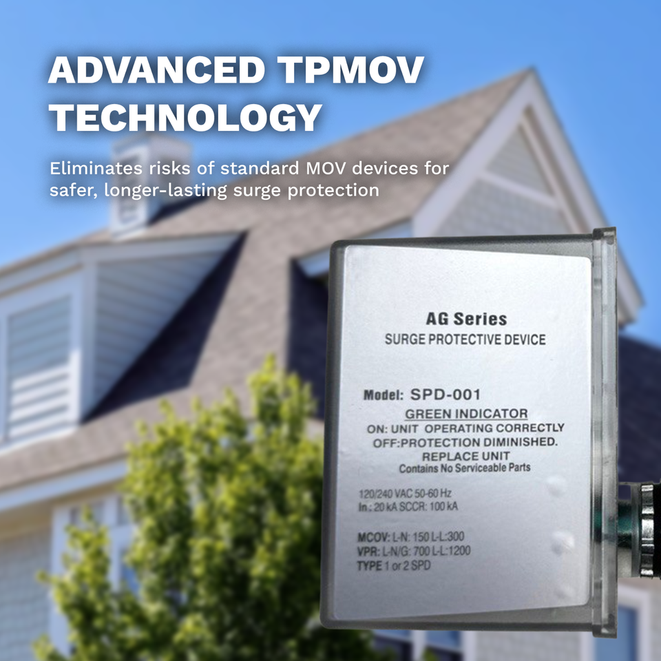 120/240 VAC Universal HVAC Surge Protective Device SPD-001, TPMOV ...
