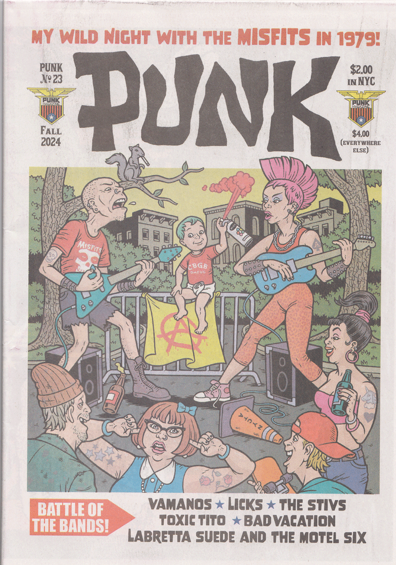 PUNK Magazine #23 Misfits John Holmstrom Bruce Carleton Romagnoli Manic ...