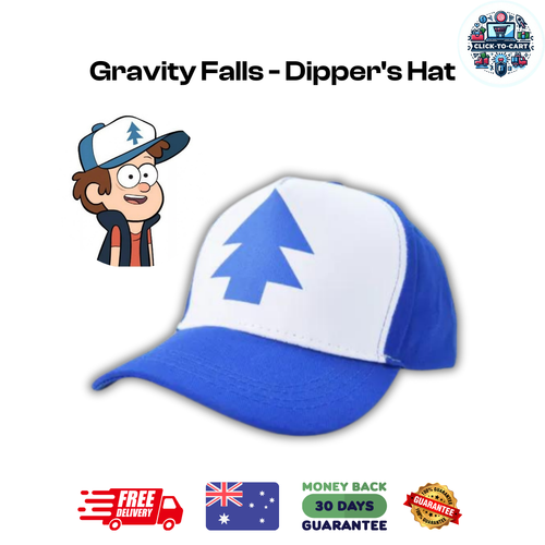 Unisex Blue Pine Tree Trucker Hat| Dipper Gravity Falls Curved Bill ...