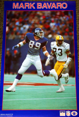 Vintage Original MARK BAVARO 1988 New York Giants Starline NFL 22x34 ...
