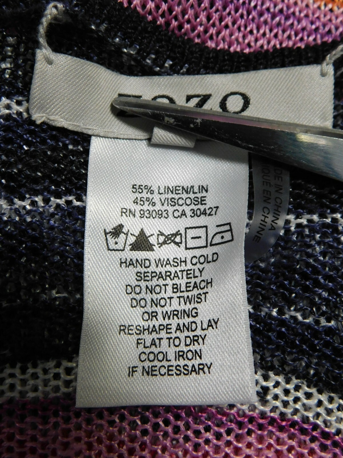 NWT ZOZO Hand Painted Reversible Women's Cardigan Sweater Black Red ...