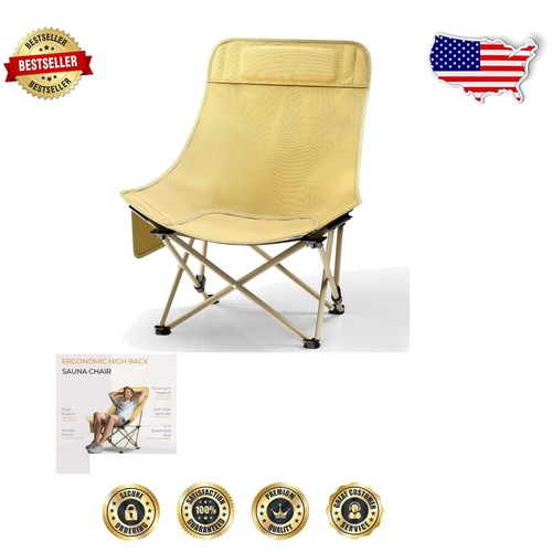 Lightweight High Back Folding Chair with Full Body Support - 300 LBS ...