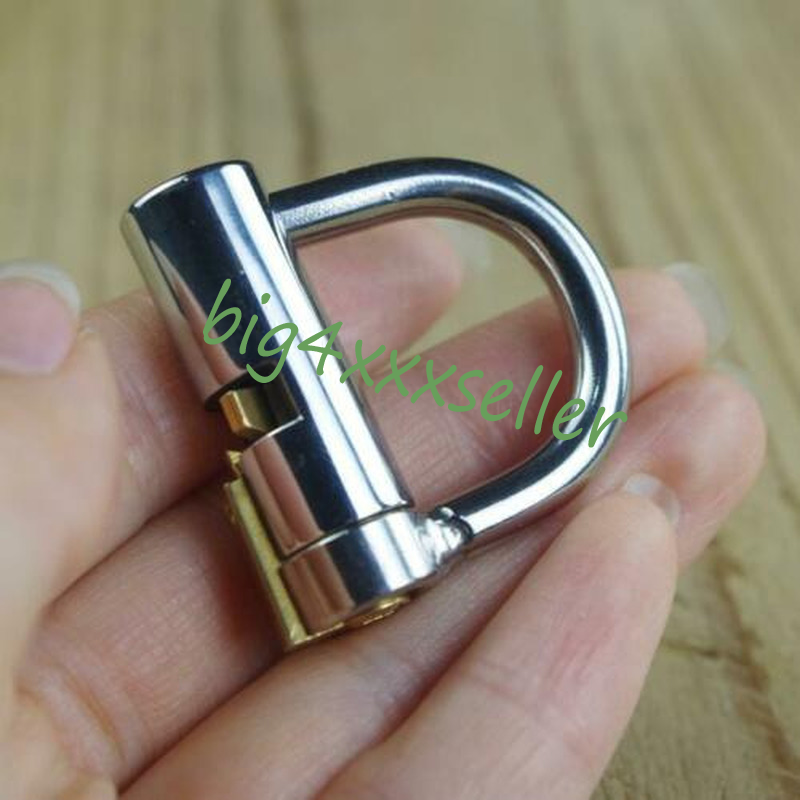 Steel PA Lock Chastity Device Prince Albert Piercing Male Puncture D ...