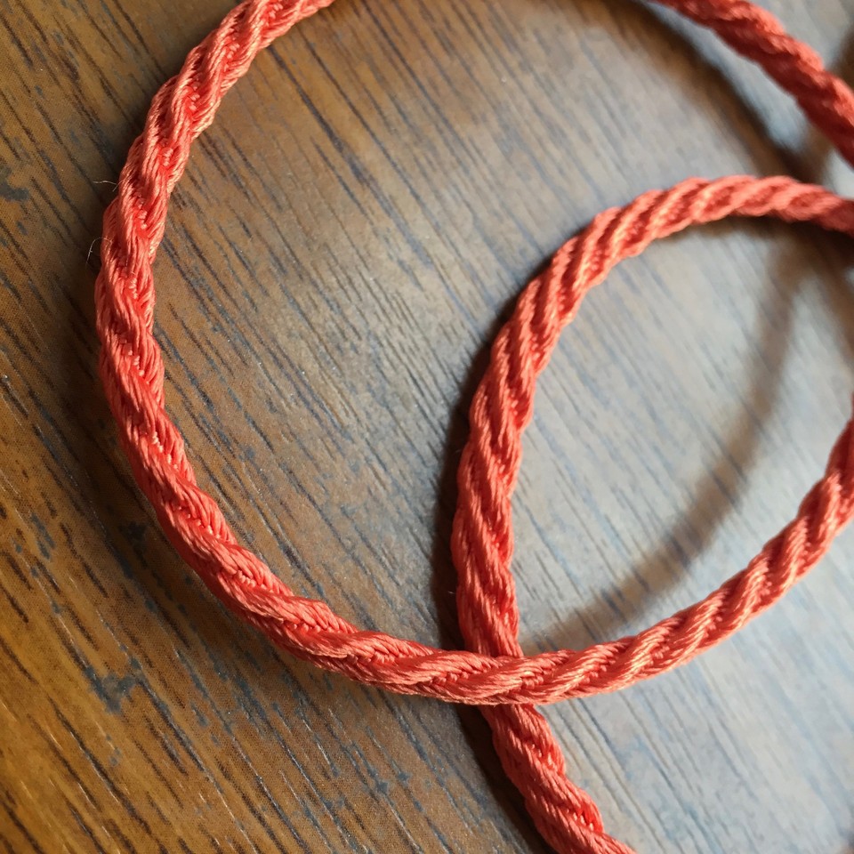 CORD BERISFORDS BARLEY TWIST ROPE 5MM x 4 METRES Gold, Black, White ...