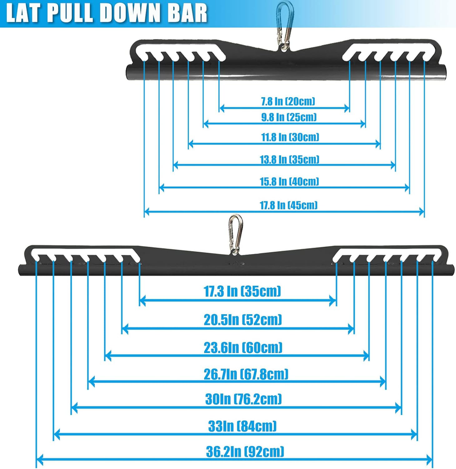 KORIKAHM LAT Pulldown Attachments for Cable Pulley System Machine, T ...