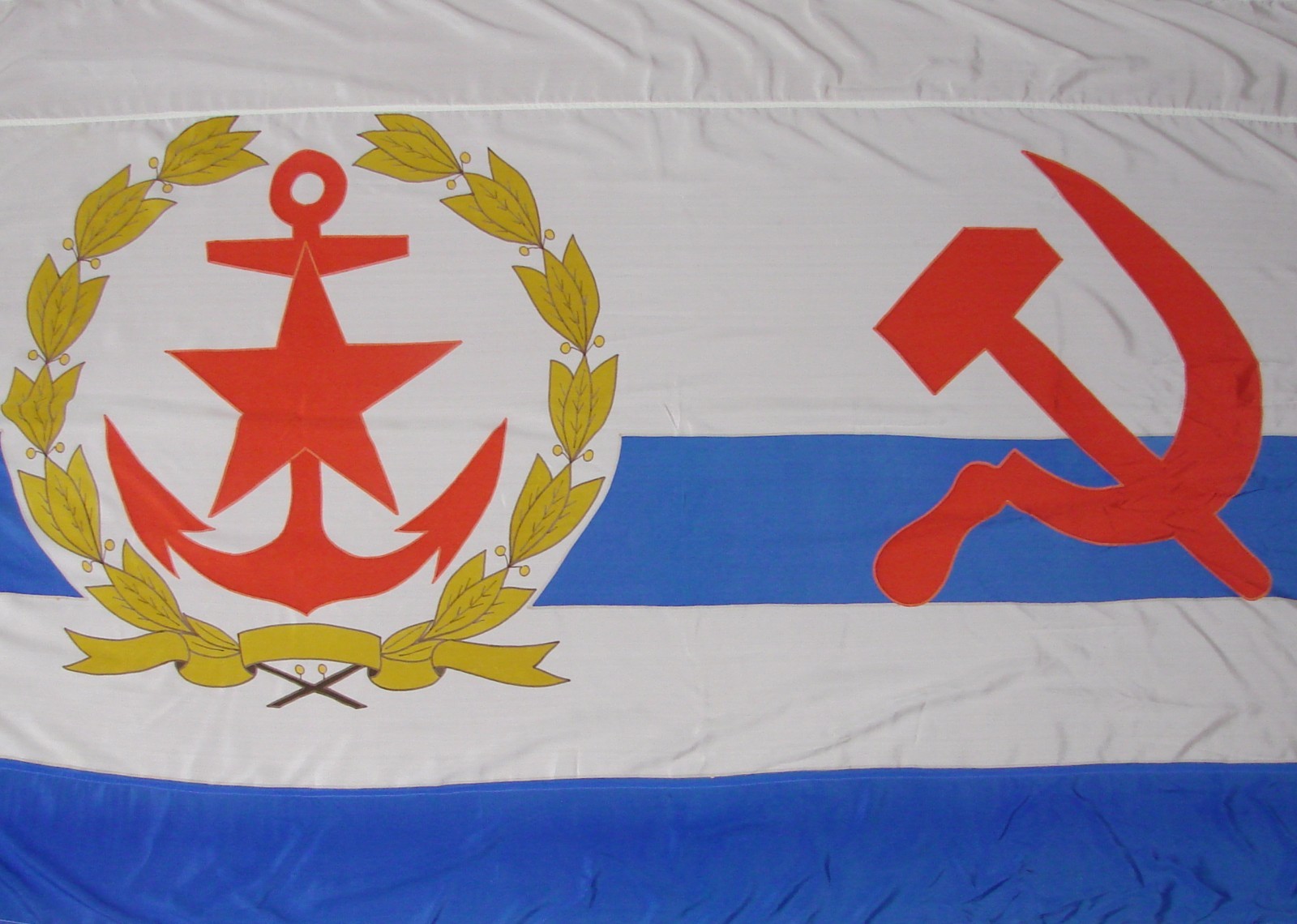 Soviet Navy Flag USSR ARMED FORCES CHIEF OF STAFF 1985 Super Rare HUGE ...