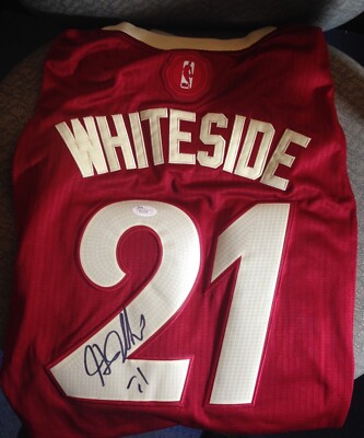 Hassan Whiteside Signed Christmas Edition Heat Jersey XL JSA CERTIFIED ...