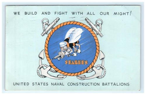 1943 WW2 Camp Peary VA Boot Camp Free Seabees Navy Military Postcard | eBay