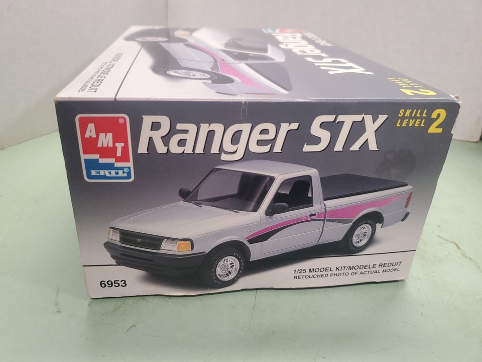 AMT/Ertl 1993 Ford Ranger STX Pickup Truck Model Kit Opened With Sealed ...