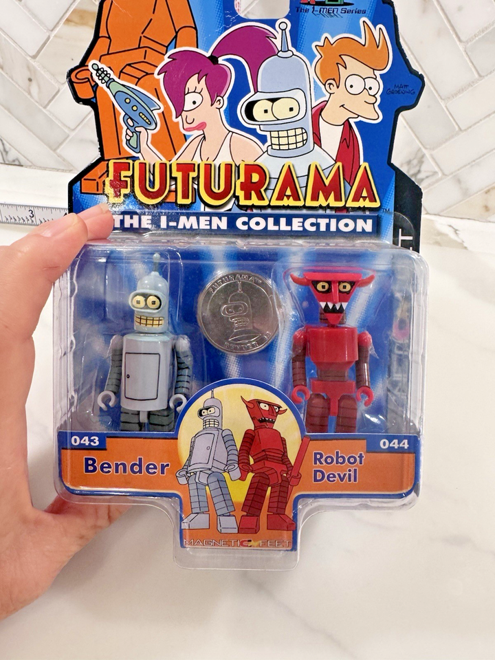 Futurama The I-MEN Bender 43 & Robot Devil 44 2004 NIP MAGNET | eBay