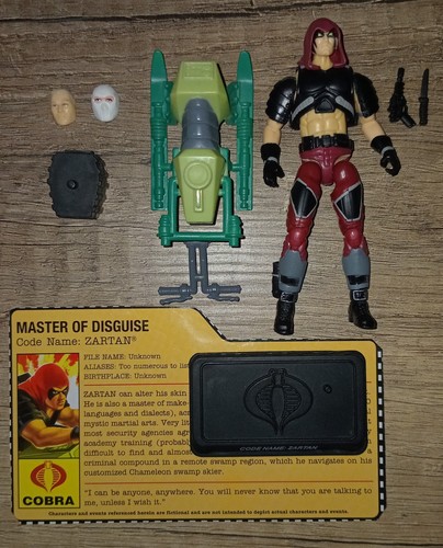Zartan with Swamp Skier, GI Joe 25th anniversary 3.75 action figure | eBay