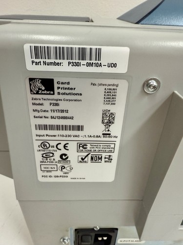 ZEBRA P330i ID Card Printer with consumables TESTED TAXINV warranty ...