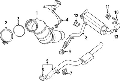 Genuine BMW Rear Muffler Bracket 18-30-9-894-272 | eBay