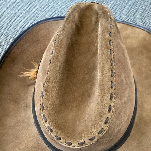 Browda Leathers suede cowboy hat, handmade from San Francisco, size ...