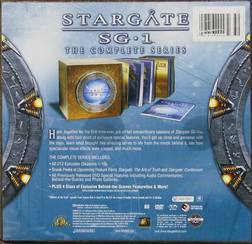 Stargate SG-1 The Complete Series Collection(DVD,Seasons 1-10,54-Disc ...