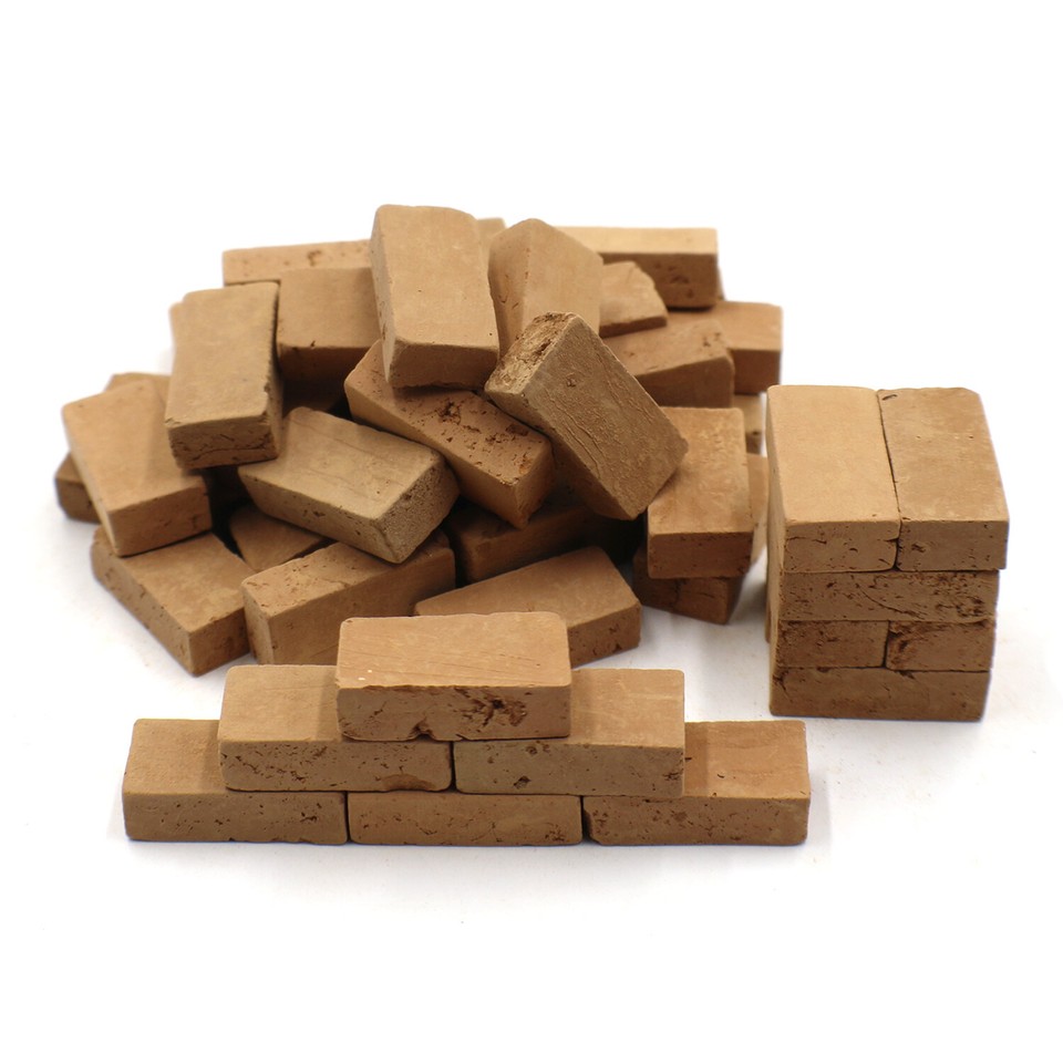 1/12 Scale Clay Bricks for Model Stones Walls, Floors and Miniature ...