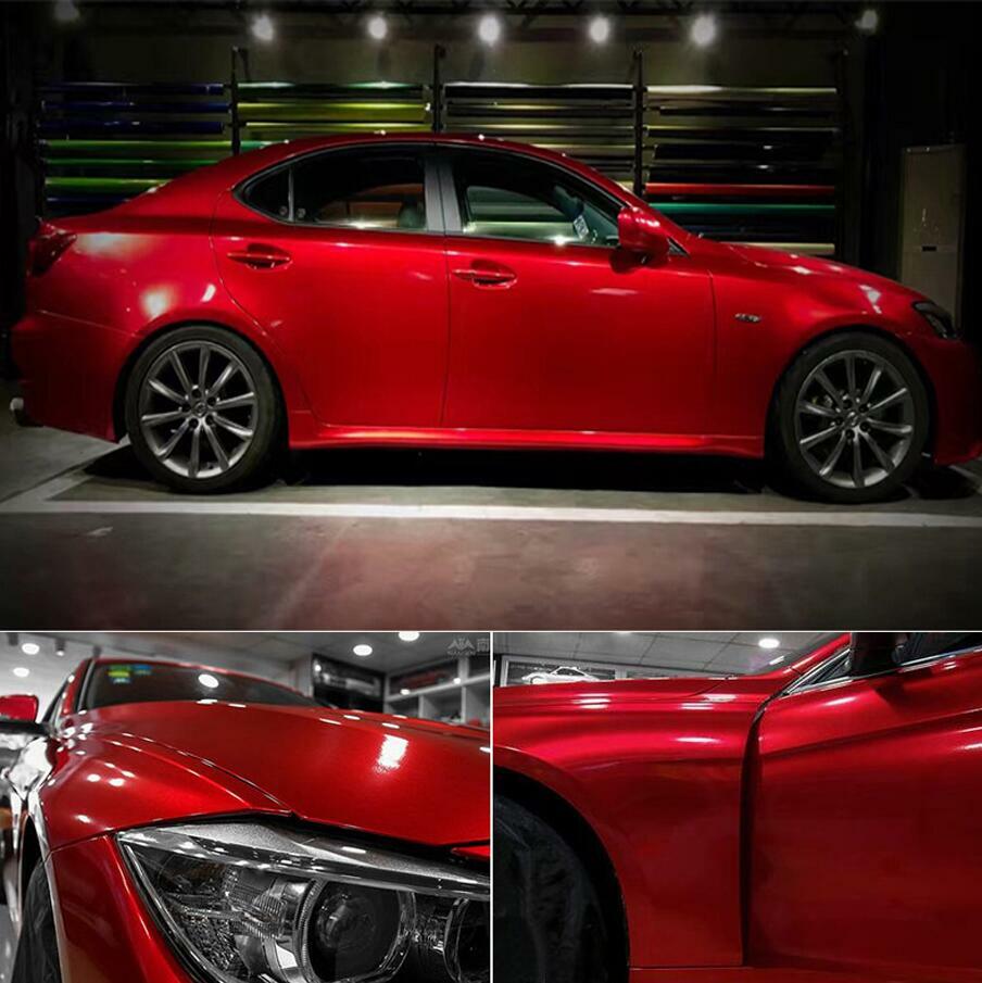Candy Apple Red Vinyl Wrap VViViD+ Premium Vinyl Wrap Film (3ft X 5ft,