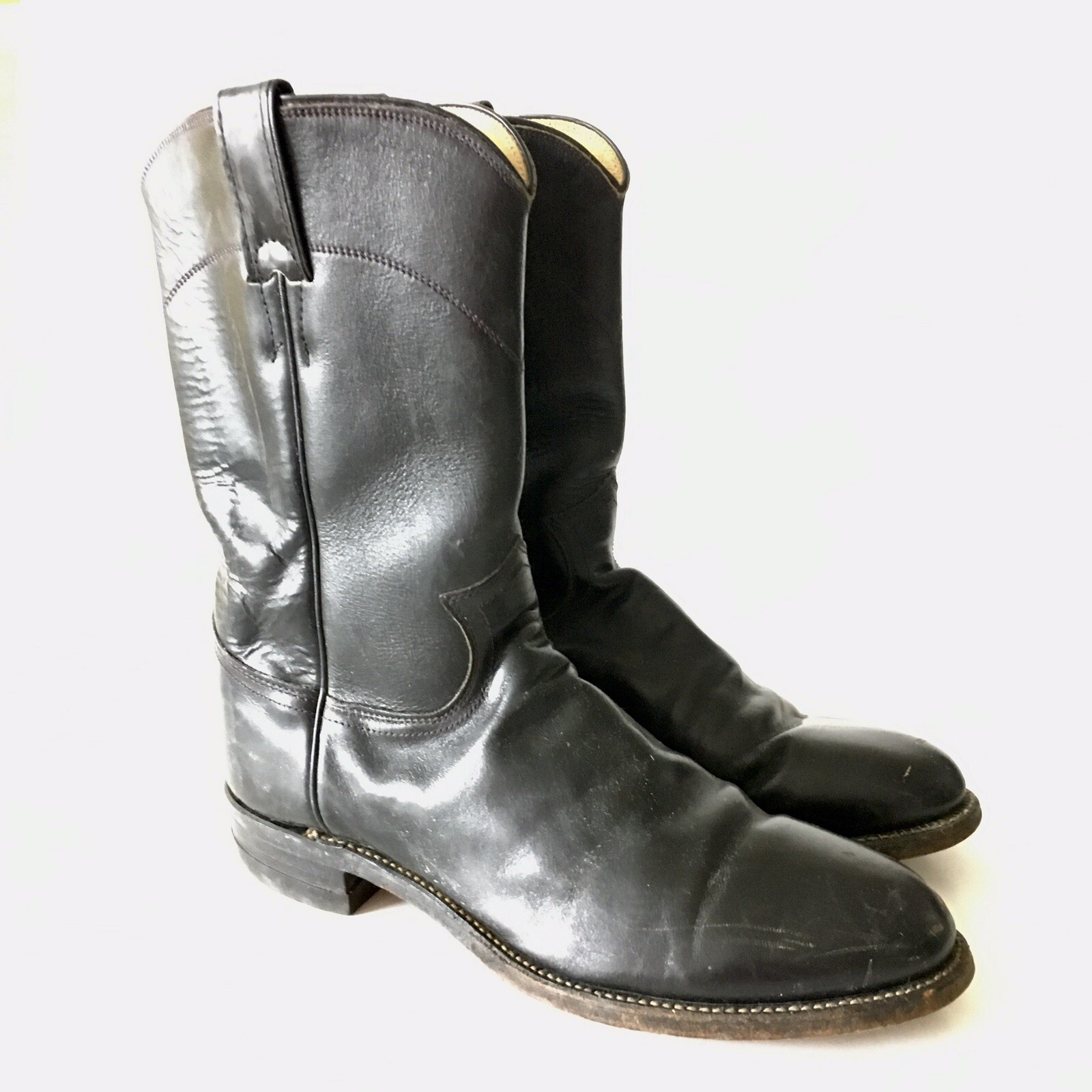 Justin Ropers Men's Leather Cowboy Boots Style 3133 B… - Gem