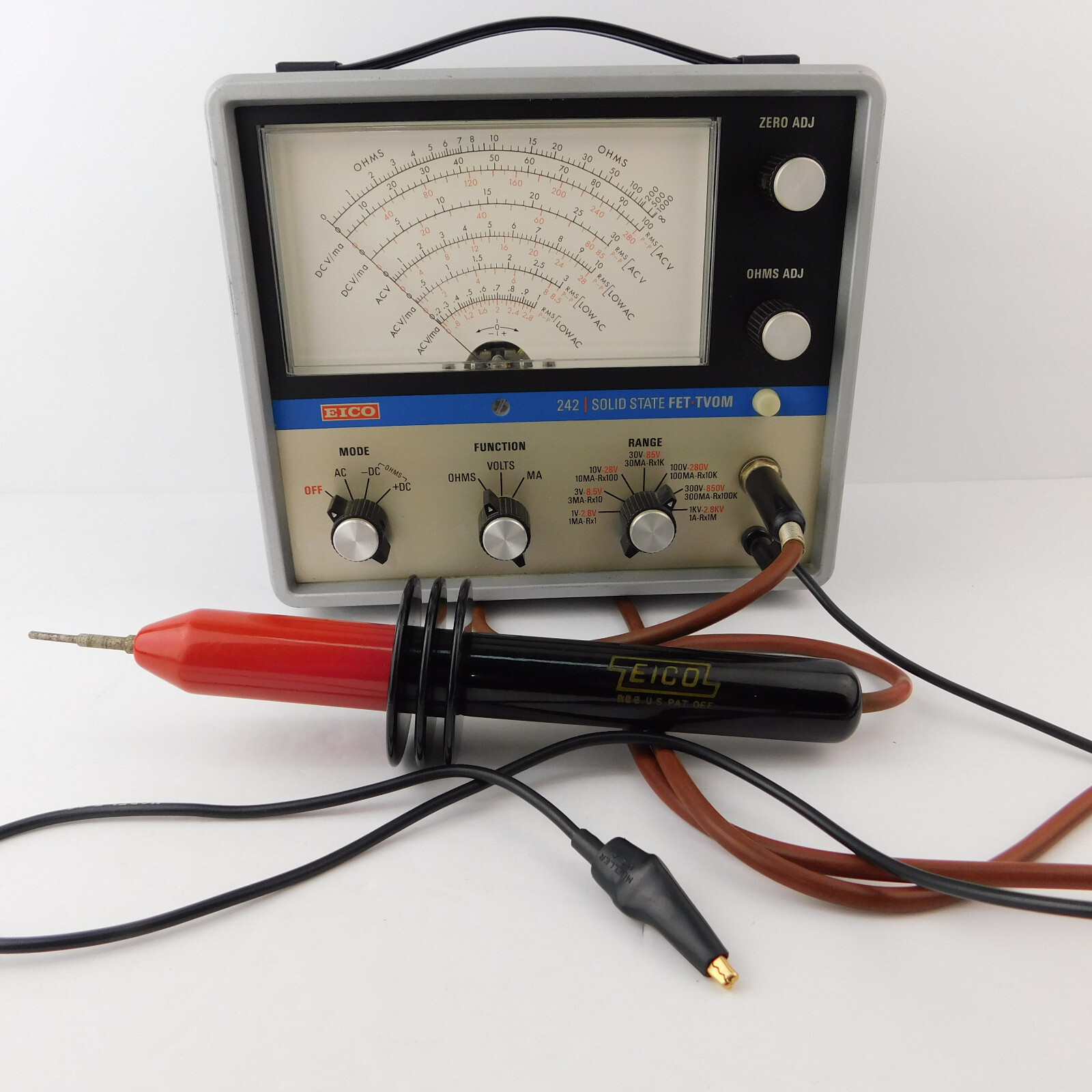 VTG EICO 242 SOLID STATE FET TVOM Analog Shop Meter & Operating ...