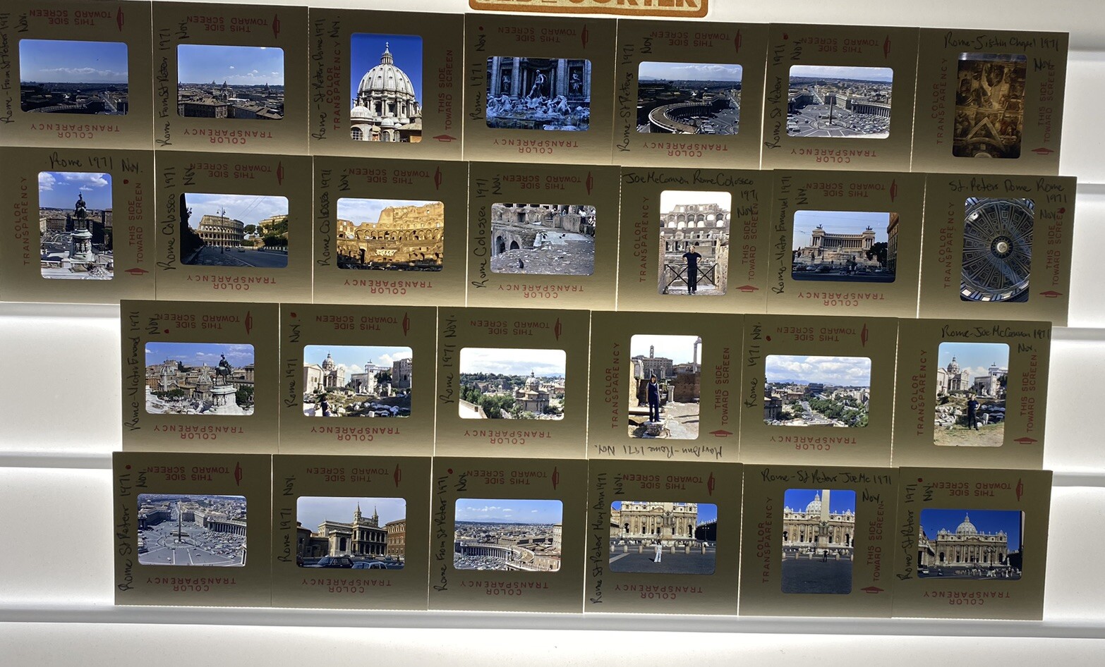 1971 Lot 35mm Rome Vatican Italy Sistine St. Peters Photography ...