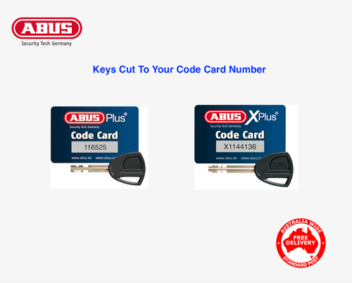 ABUS Plus & XPlus Padlock, Bike Lock Keys Cut To Code Number-Free Post In Aust | eBay