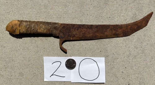 Antique Hand Made Native American Navajo Knife Iron Blade Primitive | eBay