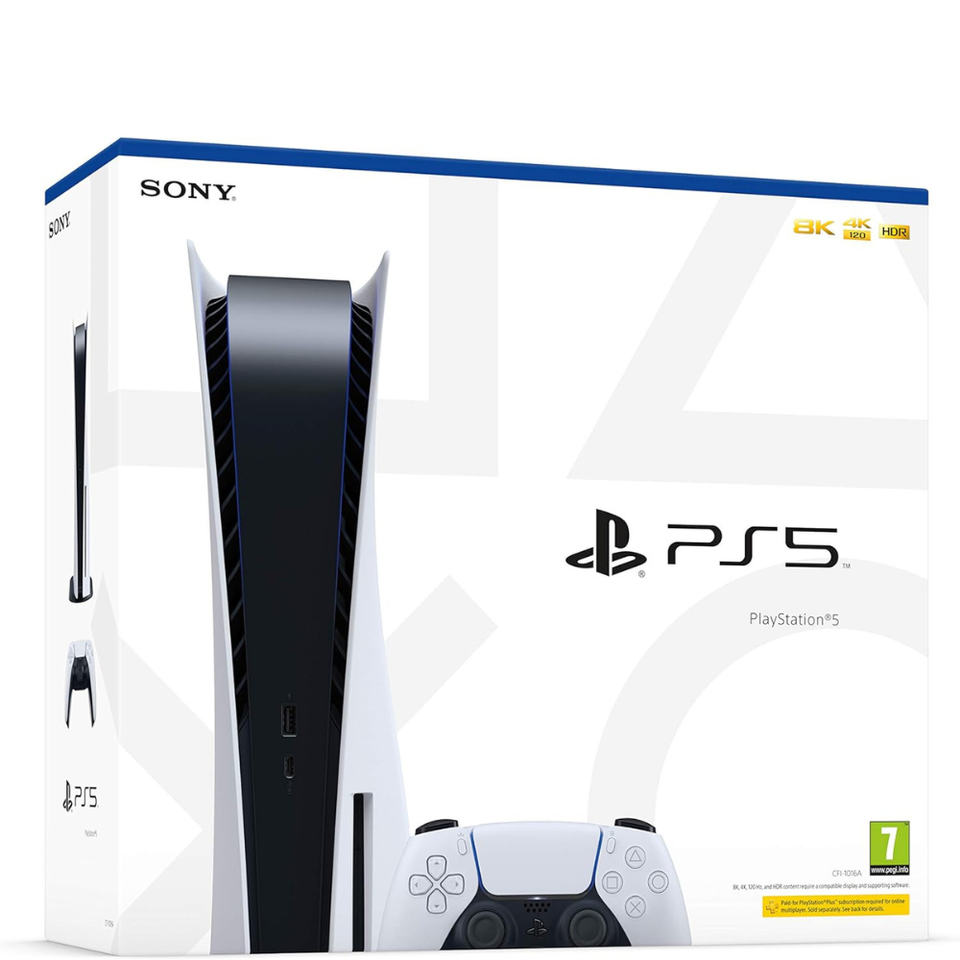 SONY PS5 PlayStation 5 Disc Edition Console 825GB Boxed White FREE ...