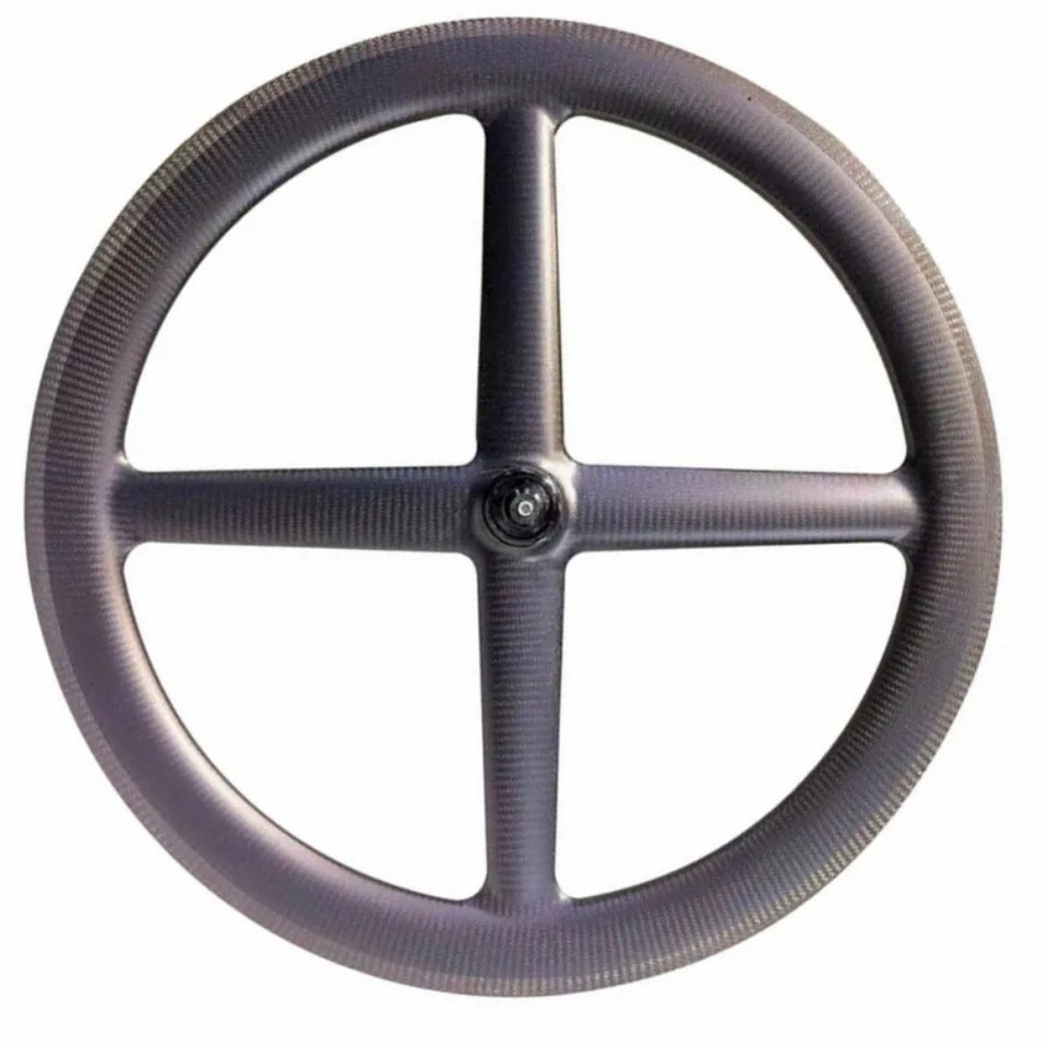 700C Carbon 4 Spokes Bicycle Wheels Cycling Track Fixed Gear Wheelset ...