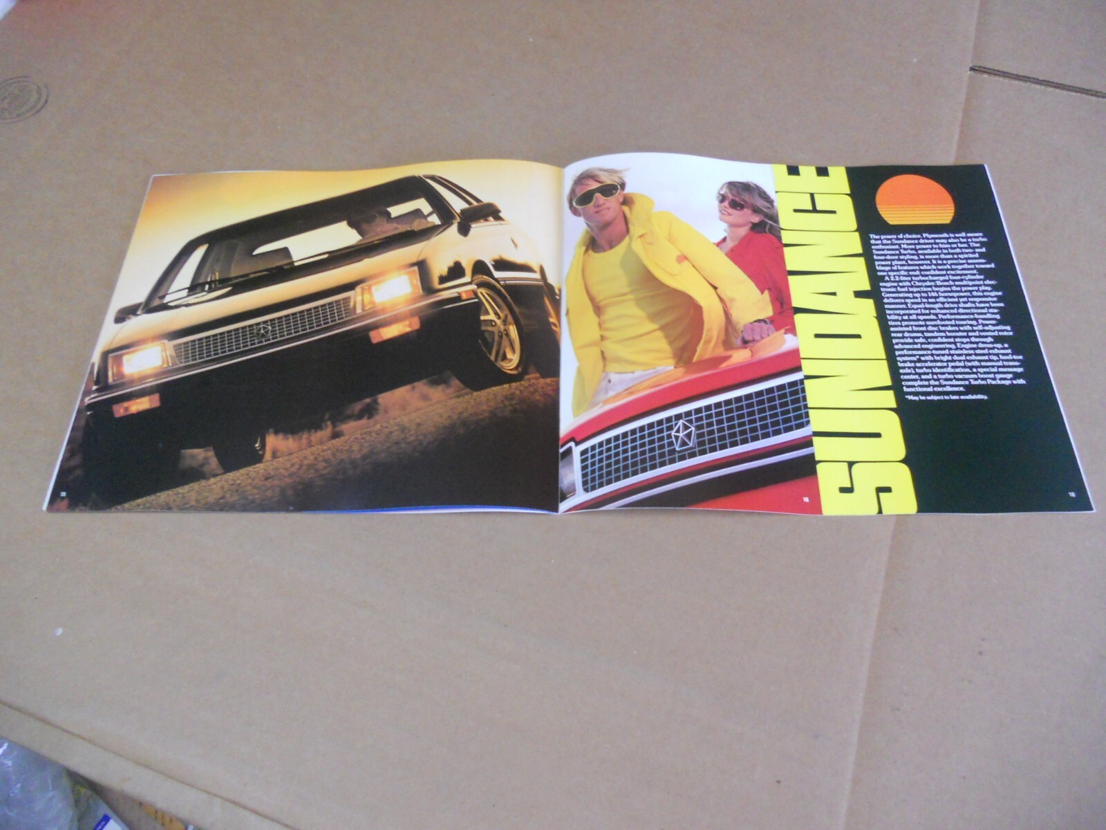 NOS Original 1987 Plymouth Sundance Sales Brochure | eBay