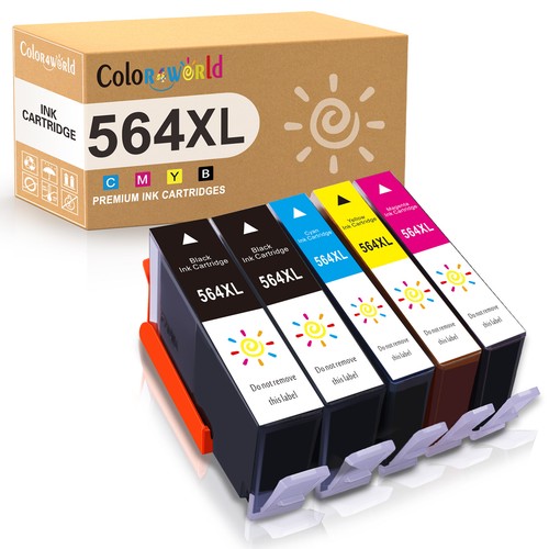 5 564XL Ink Cartridge Compatible for HP Deskjet 3520 3521 3522 3524 ...