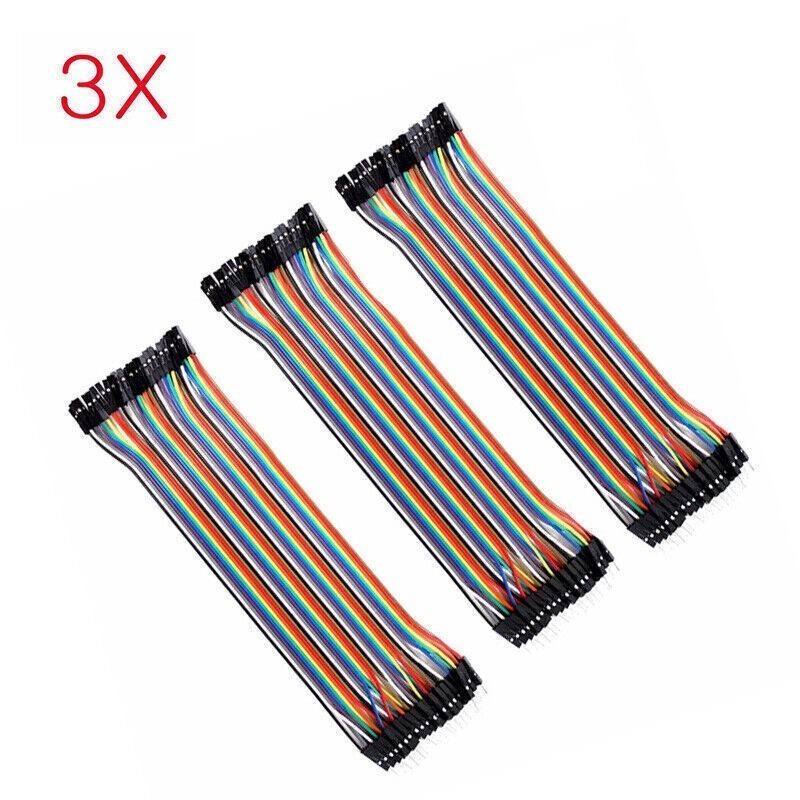 120PCS Breadboard Jumper Wires Male to Female Ribbon Cables Lead Kit ...