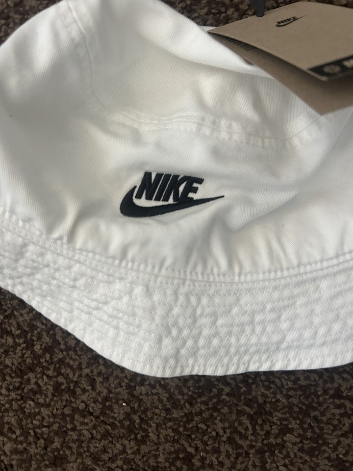 NikeApex Futura Washed Bucket Hat Cap Boonie White/Black LARGE FB5381 ...