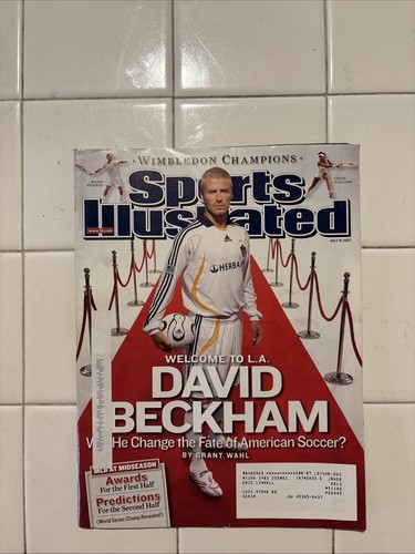 Sports Illustrated Magazine July 16 2007 David Beckham LA Galaxy Soccer ...