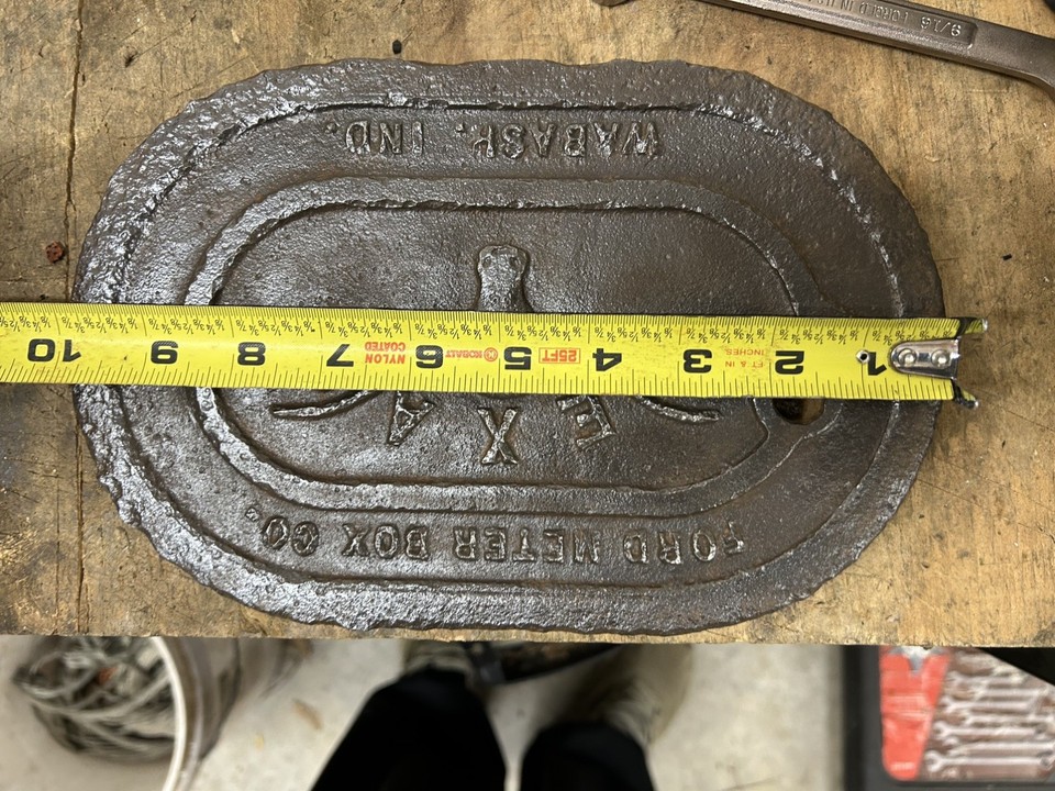 Ford Meter Box Co. Texas Longhorn Steer Meter Box Water Dept. Cover | eBay