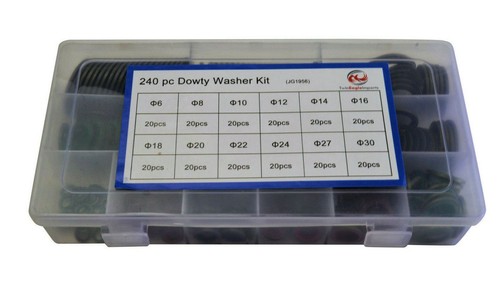 240 Piece Dowty Washer Kit Bonded Oil seal 12 sizes 6 mm - 30 mm | eBay