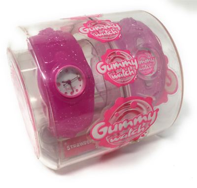 Girls Gummy Watch - Bangle Watch With Interchangeable Band - PINK ...