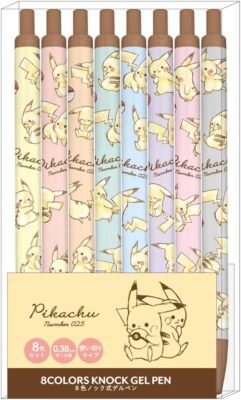 Kamiojapan Pokemon Pikachu Gel Ink Ballpoint Pen 0.38 8 Color Set ...