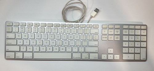 Apple Mac Keyboard Genuine A1243 USB Ultra Thin Aluminum Keypad for ...