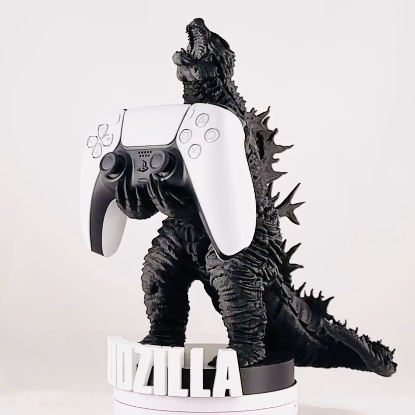 Godzilla Gaming Controller Stand Holder - Desk Organizer Kaiju Gift for ...