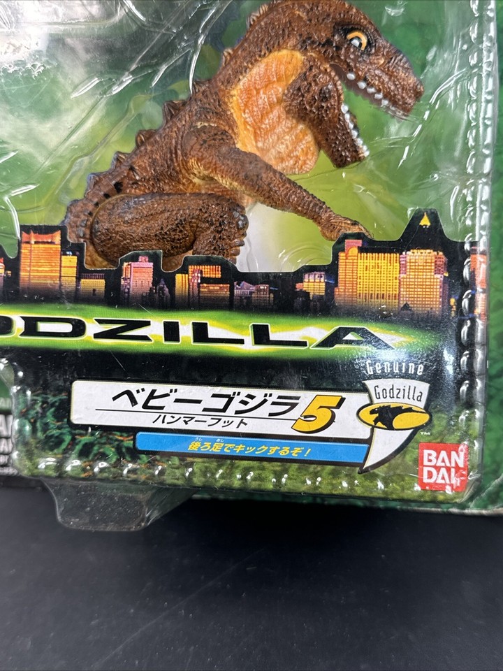 1998 BANDAI TRENDMASTERS BABY GODZILLA Hammer Foot Baby Godzilla Toy ...
