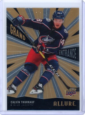 2020-21 UD Allure Calvin Thurkauf Rookie Grand Entrance RC -Columbus ...