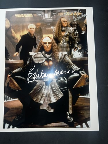 Barbara March "Lursa" & Gwynyth Walsh "B'Etor" Signed 8x10 Photo. Star ...