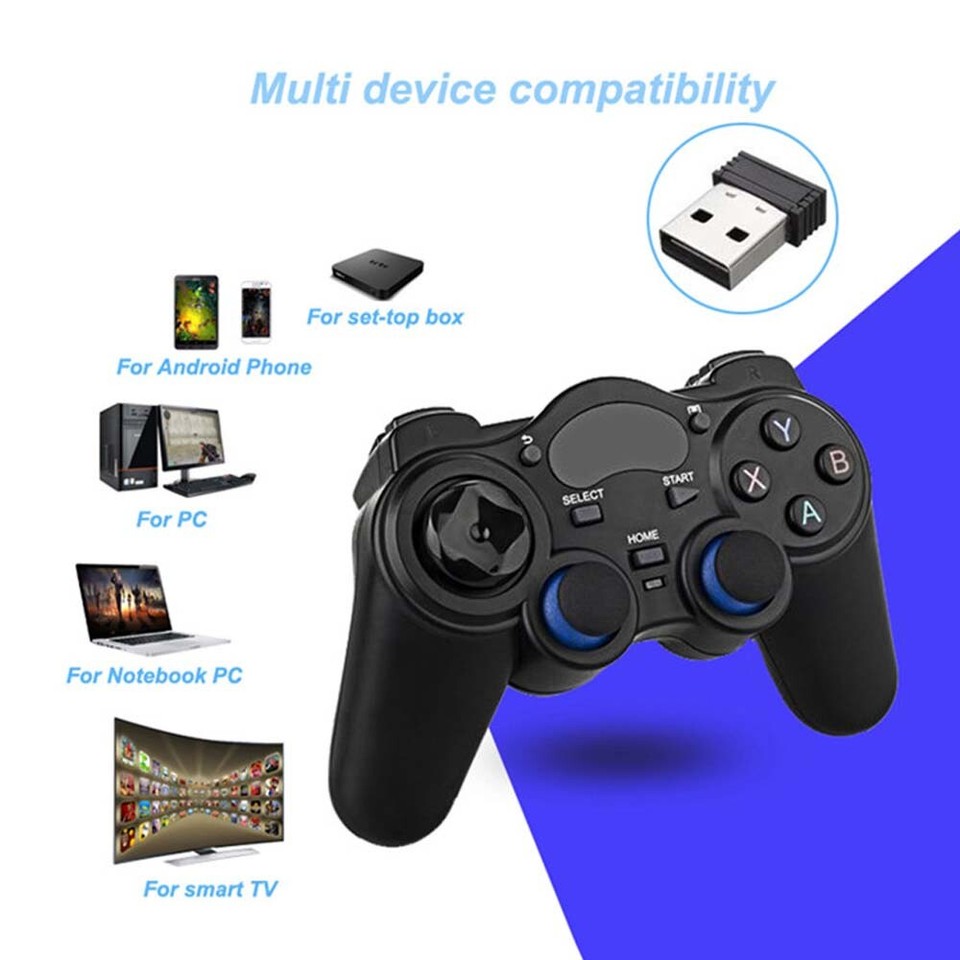 USB Wireless Gaming Controller Gamepad for PC Laptop Computer Joystick ...