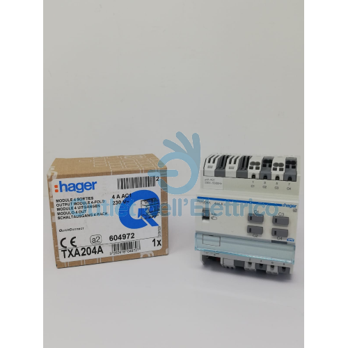 Hager Module Knx Tp Konnex Connex 8 Out Sorties 4A AC1 230V 4 Modules ...