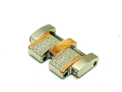 Bulova 98C133 Men's Watch Extra Single Link Two Tone Steel 20mm (L2110 ...