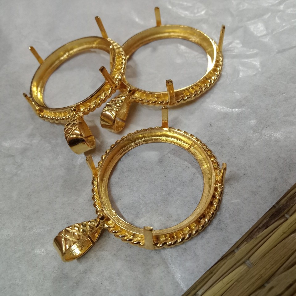 925 Sterling Silver Bezel Blanks, Pendant Blanks, Coin Trays, Jewelry ...