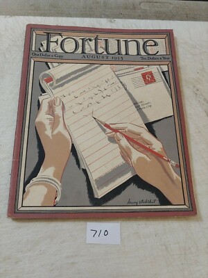 FORTUNE MAGAZINE AUGUST 1935 ISSUE | eBay