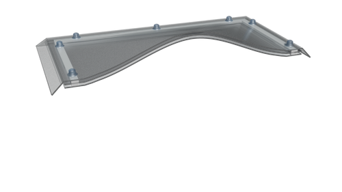 DOUBLE SKIN DOME Rooflight - 470mm x 470mm Clear Light Size, 60mm ...